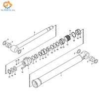 China 14587747 VOE14587747 Boom Hydraulic Cylinder for Volvo EC700B EC750D Excavator 1 Year Warranty for sale