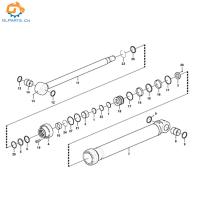 China VOE14695190 14695190 Bucket Hydraulic Cylinder for Volvo EC350D Excavator 55 HRC for sale