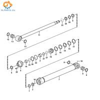 China VOE14549595 VOE14736351 Boom Cylinder Dipper Arm Cylinder for EC350D Excavator 1 Year Warranty for sale
