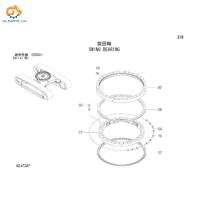 China 9247287 Slewing Bearing for Hitachi ZX470-3 Excavator - 1235mm Inner Diameter, 1526mm Outer Diameter for sale