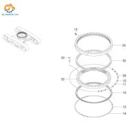 China 9129521 Slewing Bearing for Hitachi ZAX450 EX400-3 EX400-5 ZX450H Excavator - 1273mm Inner Diameter 1650mm Outer Diameter for sale