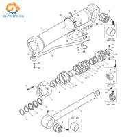 China K1006235 401107-00584 K9002289 Hydraulic Boom Cylinder for Doosan DX340LC DX350LC Excavator for sale