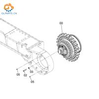 China Hitachi EX1200-6 Travel Motor Assy 9301480 9270013 Final Drive Replacement Parts for sale