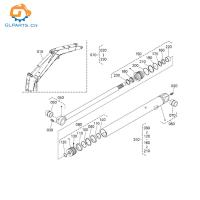 China KX71 KX71-3 RC348-67600 Excavator Hydraulic Cylinder Arm Assy for Kubota 12 Month Warranty for sale