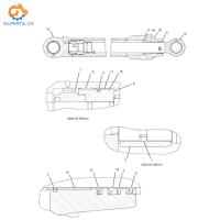China Excavator Hydraulic Boom Cylinder 194-8407 for CAT E318 E318C 319C 12 Months Warranty for sale