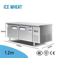 China Ice Wheat Refrigerator Freezer Direct-Cooling Double Doors for sale