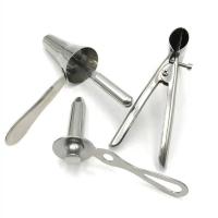 China Stainless Steel Bullet Disposable Lighted Anoscope Anal Plug XXL for sale
