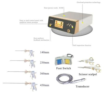 China Surgical Instruments Medical Ultrasonic Scalpel System For Cutting Hemostasis for sale