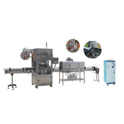 China Full Automatic Bottle Packing Plant PVC Sleeve Shrink Label Applicator Machine for sale