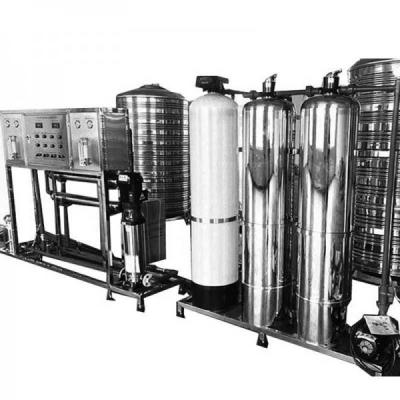 China 1000L/H RO Water Reverse Osmosis System With Softener For Water Plant for sale