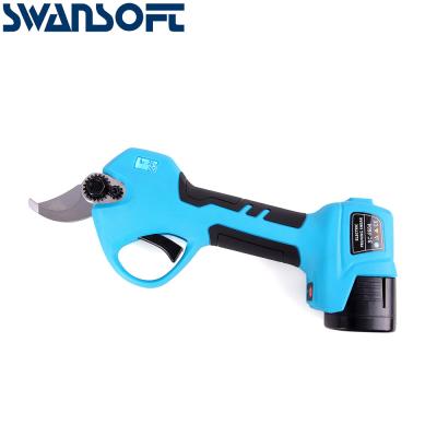 China 28mm Electric Pruning Shears Finger Protection Electric Pruner Scissors Battery Progressive Pruning Shear for sale