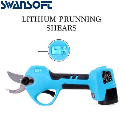 China Swansoft Cordless Pruning Shears Portable Elcectric Sicssors Electric Bypass Pruner for sale