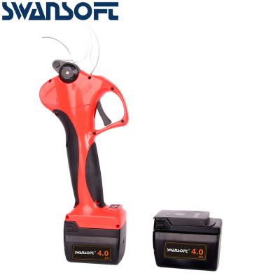 China SWANSOFT Electric Pruning Shears portable cordless finger protect pruning shears for sale