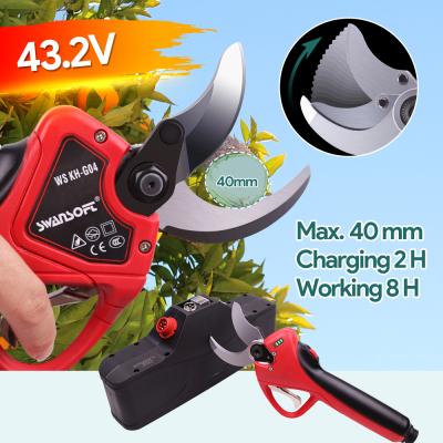 China 43.2V Lithium Battery Electric Pruning Scissors Charging Garden Bypass Electric Pruning Shears for sale