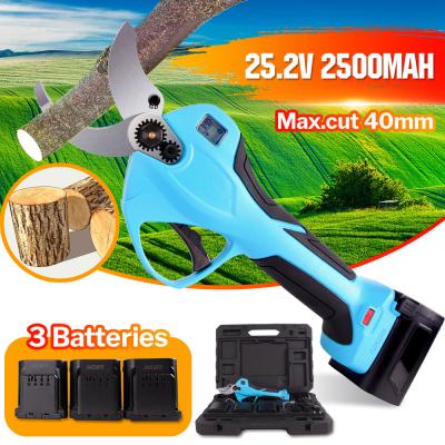 China Swansoft 3 battery Electric Pruning Shears Scissors Cut The Branches of a Maximum Diameter of 40mm for sale