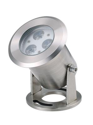 China Underwater Round shape stainless steel housing 3W LED pond light surface mounting for sale