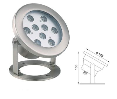 China Tempered glass DC24V RGB LED Spot Lights Outdoor Work In Pond for sale