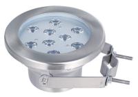 China Surface Mounting 24VDC 9W RGB LED Pool Light With 304 SS Material for sale