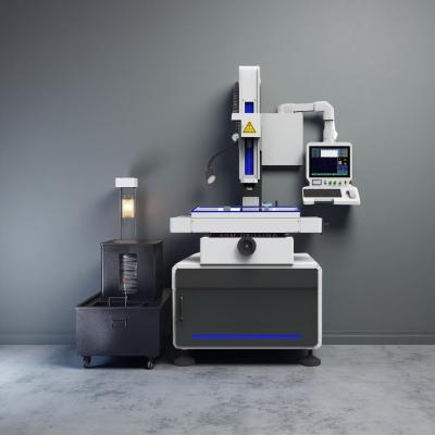 China Three Axis CNC Spark EDM Drilling Machine with High Frequency Pulse Generator, ±0.005mm Repeatability, and Water Cooling System for sale