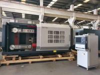 China CNC Diamond Abrasive Wire EDM Cutting Machine PLC Controlled 0.33-0.45mm Wire 11m/s Speed for sale
