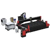China 37KW Power CNC Waterjet Cutting Machine with ±0.016mm Positioning Accuracy and Gantry-Type Table Design for sale