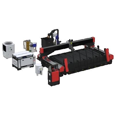 China 37KW Power CNC Waterjet Cutting Machine with ±0.016mm Positioning Accuracy and Gantry-Type Table Design for sale