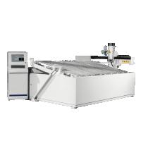 China Cantilever Cutting Table Water Jet Cutting Machine With Hydraulic Lifter Semi Auto Loading for sale
