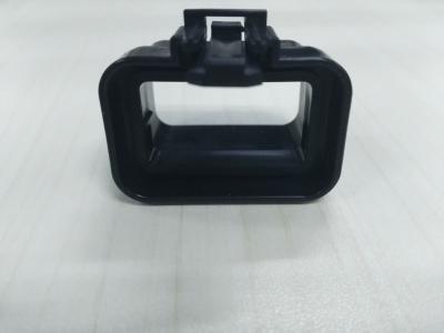 China Black PBT Contact Plug Cover Injection Molded Plastic Connector 2 Pin for sale