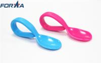 China Muticolor PP Raw Material Security Portable Plastic Spoon For Children for sale