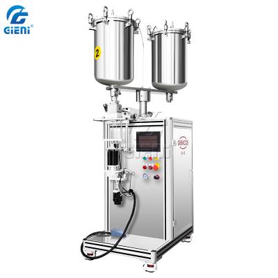 China Stainless Steel Mascara Filling Machine with 20L Double Tank and Two Nozzles - 22-28pcs/min Output, AC220V for sale
