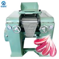 China Cosmetic Pigment Grinding Machine Three Roll Miller 30cm Length 15cm Diameter for Paint Ink Production for sale
