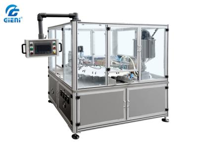 China Full Automatic Face Cream Filling Machine - Stainless Steel Rotary Equipment 30-40pcs/min AC220V for sale