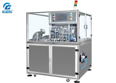 China Rotary Semi-Automatic Liquid Filling Machine SUS304 for Eyeliner Pencil - 20-26pcs/min Capacity, 100×95×155cm Dimensions for sale