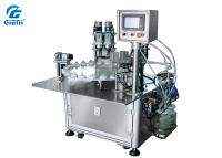 China Rotary Vacuum Liquid Cosmetic Filling Machine for Nail Polish & Perfume - 20-30 BPM Output, AC220V for sale
