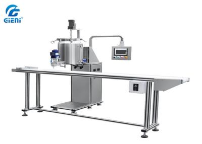 China Single Nozzle Gear Pump Eyeliner Cream Filling Machine 94x50x150cm AC220V 25-60pcs/min Capacity for sale
