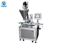 China Screw Feeding Loose Powder Filling Machine with Servo Motor - 15L Tank Capacity, 15-30 PCS/min Speed for sale