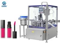 China Piston Type Automatic Lip Gloss Filling Machine 1-30ml Volume 40-50 PCS/Min Capacity for sale