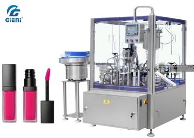 China Piston Type Automatic Lip Gloss Filling Machine 1-30ml Volume 40-50 PCS/Min Capacity for sale