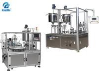 China Semi-Automatic Lip Gloss Filling Machine with Double Tank - 24-30pcs/min Output, 15L Capacity for sale