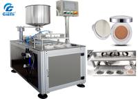 China Four Nozzle Cosmetic Filling Machine SUS304 for Air Cushion CC Cream - 15L Tank Capacity 220V Operation for sale