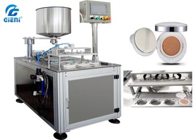 China Four Nozzle Cosmetic Filling Machine SUS304 for Air Cushion CC Cream - 15L Tank Capacity 220V Operation for sale