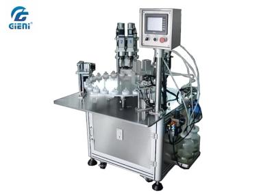 China Stainless Steel Semi-Automatic Nail Polish Filling Machine 20-30 BPM with AC220V Vacuum System for sale