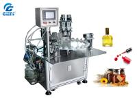 China Rotary Nail Polish Filling Machine PLC Control 30 BPM with AC220V 110x100x150cm Dimensions for sale