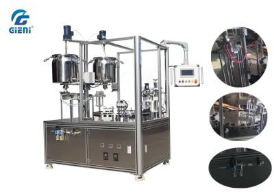 China Piston Type Mascara Filling And Capping Machine AC220V With Lifting System for sale