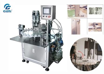 China High Output Nail Polish Making Machine with Two Nozzles and Capping - 20-30 BPM Capacity, AC220V Operation for sale