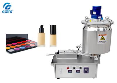China Table Type Single Nozzle Mascara Filling Machine with 15L Heating Tank - 90x60x120cm Dimensions, 100kg Weight for sale