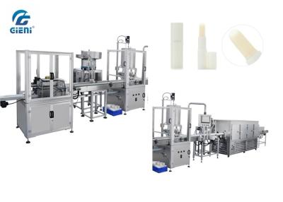 China JHF High Precision Lip Balm Filling Machine with Cooler - 84 PPM Capacity, ±0.1g Precision, AC220V/380V for sale