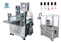 China Semi-Automatic Nail Polish Bottle Filling Machine 220V with Servo Capper - 30 BPM Capacity, 110×100×150cm Dimensions for sale