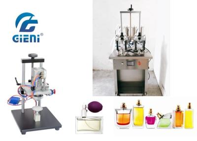 China 4 Nozzles Semi Auto Nail Polish Manufacturing Machine 10-20bot/Min 380x350x590mm With Crimper for sale