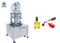 China Pneumatic Nail Polish Filling Machine 10-Head Rotary System with Vacuum Technology for Water-Based Materials for sale